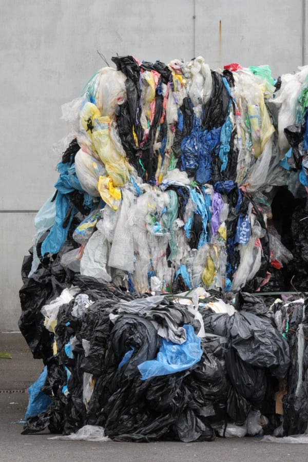 Plastic recycling stock photo. Image of dump, commingled - 55693898