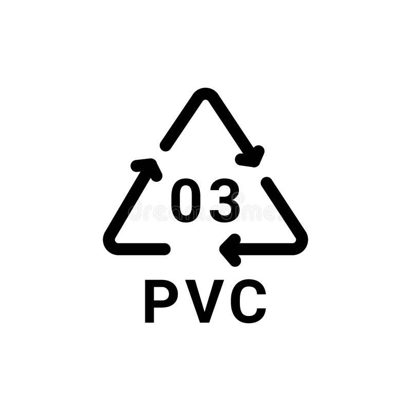 Plastic Recycling Code PVC Line Icon. Consumption Code. Stock Vector ...