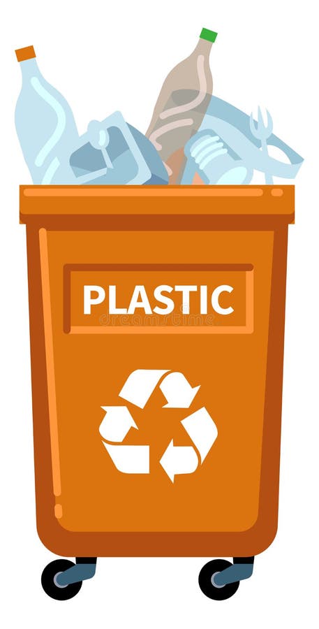 Plastic Recycling Waste Line and Glyph Icon, Recycle and Ecology ...