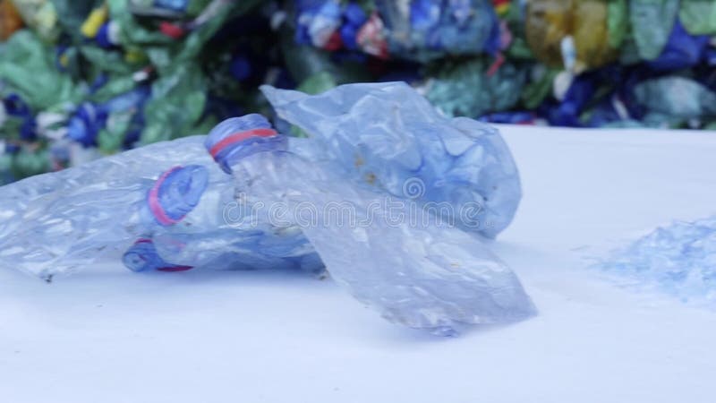 Recycled Transparent Plastic - Final Result-STILL Stock Footage - Video ...