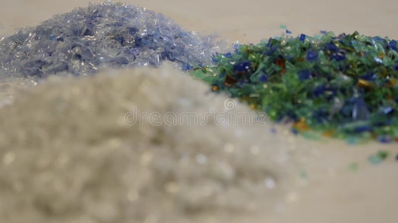 Result of the Recycling of Mixed Plastic Stock Footage - Video of ...
