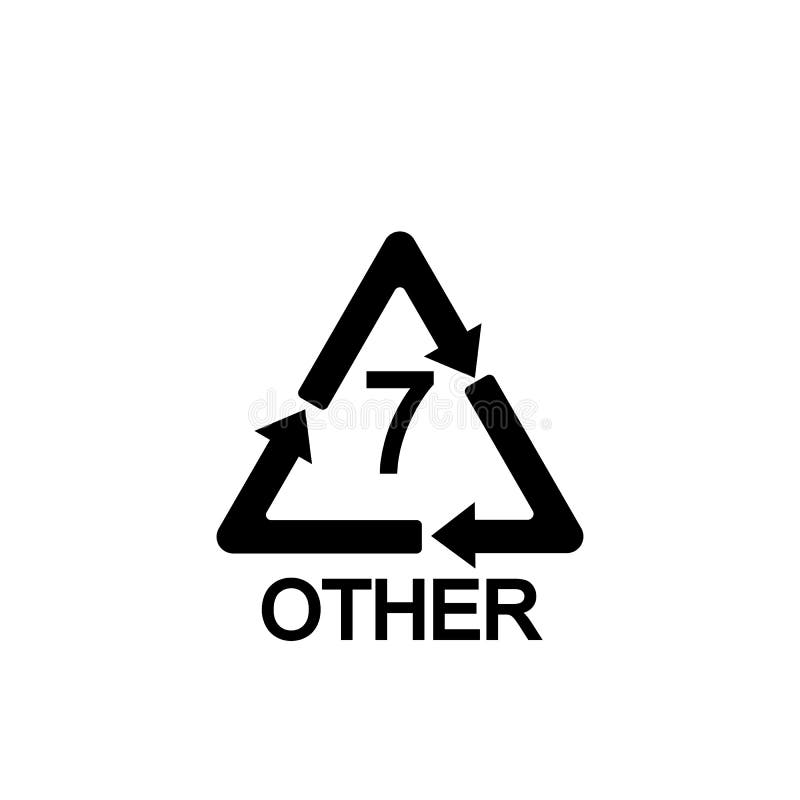 Plastic Recycling Symbol OTHER 7, Resin Identification Code, All Other ...