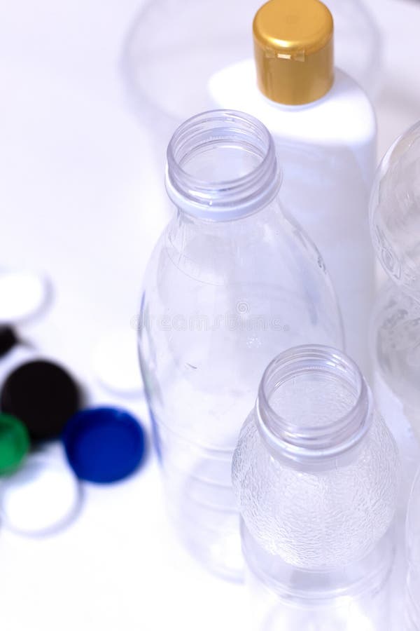 Plastic Recycling and Waste Collection. Plastic Sorting and Lids ...