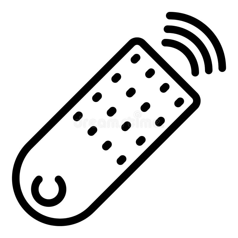 Plastic Remote Control Icon, Outline Style Stock Vector - Illustration ...