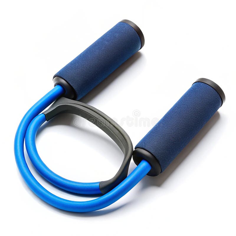 Plastic Resistance Band Handle with Foam Grip Stock Illustration ...