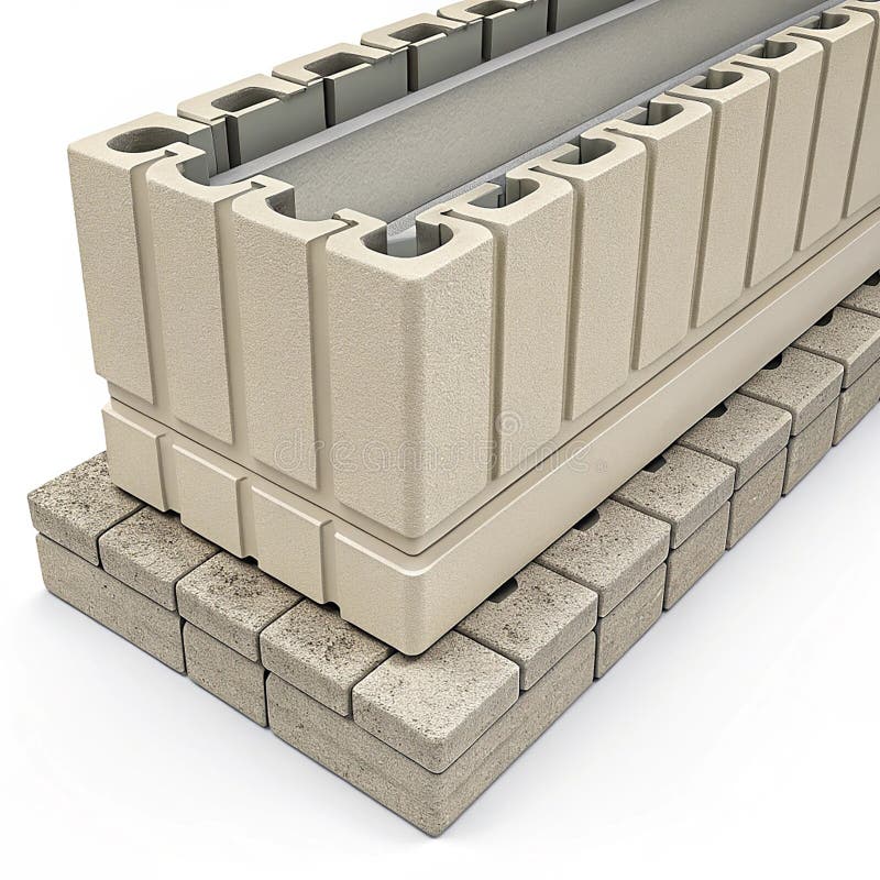 Plastic Retaining Wall Block with Interlocking Design Stock ...