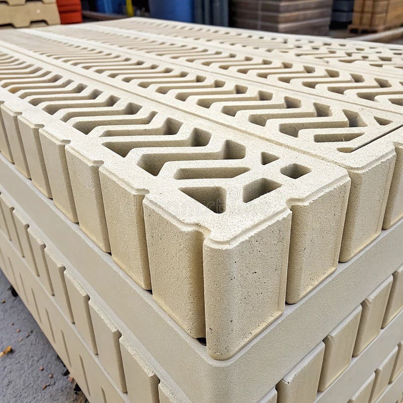 Plastic Retaining Wall Block with Interlocking Design Stock ...
