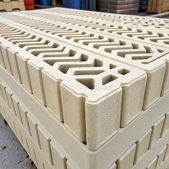 Plastic Retaining Wall Block with Interlocking Design Stock ...