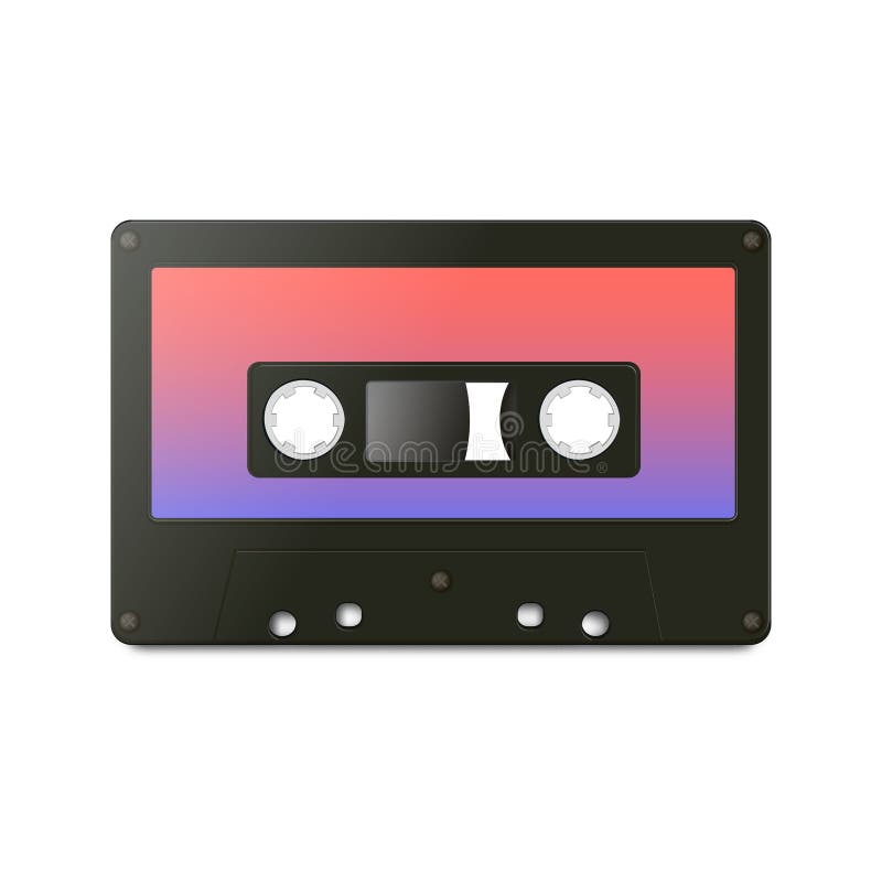 Plastic Retro Audio Cassette, Vector Illustration Stock Vector ...