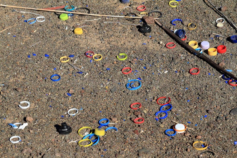 Plastic Pollution at the Beaches of the World Stock Photo - Image of ...