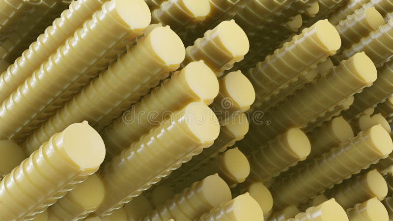 Plastic Rods in Rows. Randomly Located Stock Illustration ...