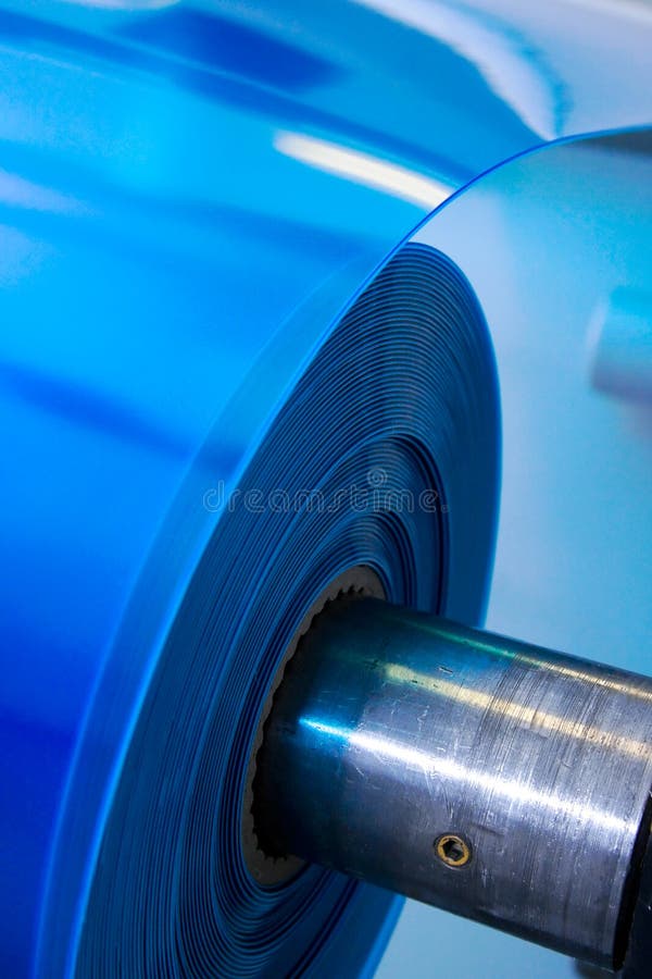 Plastic Rollsfor Packaging Machin Stock Photo - Image of press ...