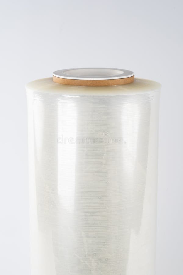 The Plastic Roll for Wrap and Seal Food. Stock Photo - Image of circle ...