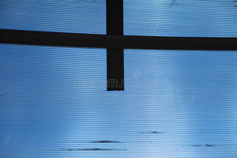 Plastic Roof is Blue. Texture of Plastic Stock Photo - Image of ...
