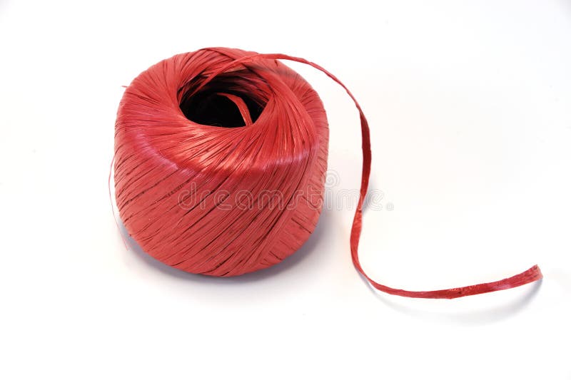 Plastic Rope Roll on White Background Stock Photo - Image of concept ...