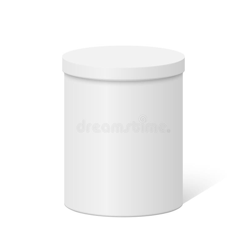 Plastic Round Container Box Stock Illustration - Illustration of ...