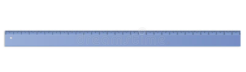 Plastic ruler stock illustration. Illustration of school - 58345765