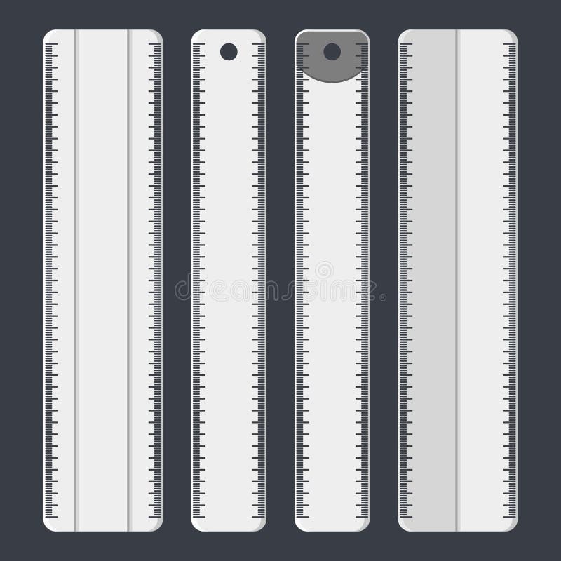 Plastic Ruler Measuring Tool Vector Stock Vector - Illustration of ...