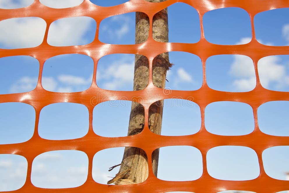 Plastic Safety Grid in Construction Site Areas for the Protection of ...