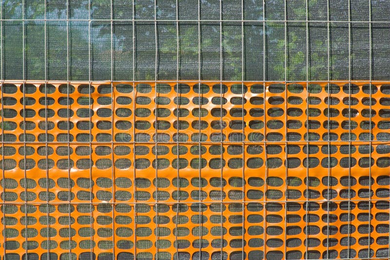 PLASTIC SAFETY GRID in Construction Site Areas To Delimit and Protect ...