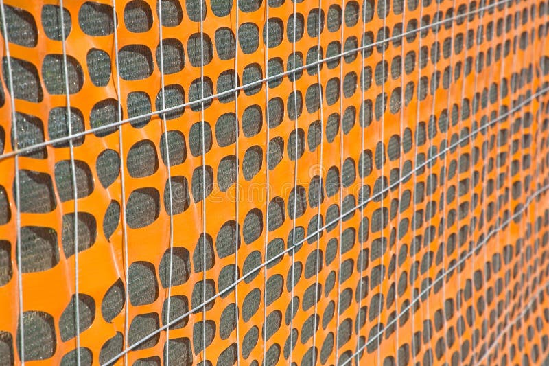 PLASTIC SAFETY GRID in Construction Site Areas To Delimit and Protect ...