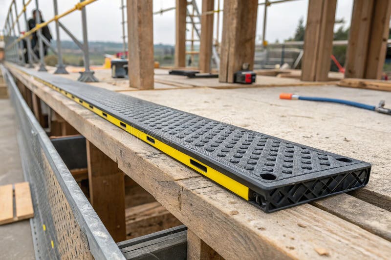 Plastic Scaffolding Plank with Non-slip Texture Stock Illustration ...