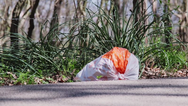 Plastic Scar on a Pristine Trail Stock Video - Video of nature ...