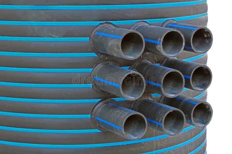 Plastic Sewage Well on White Stock Image - Image of building ...