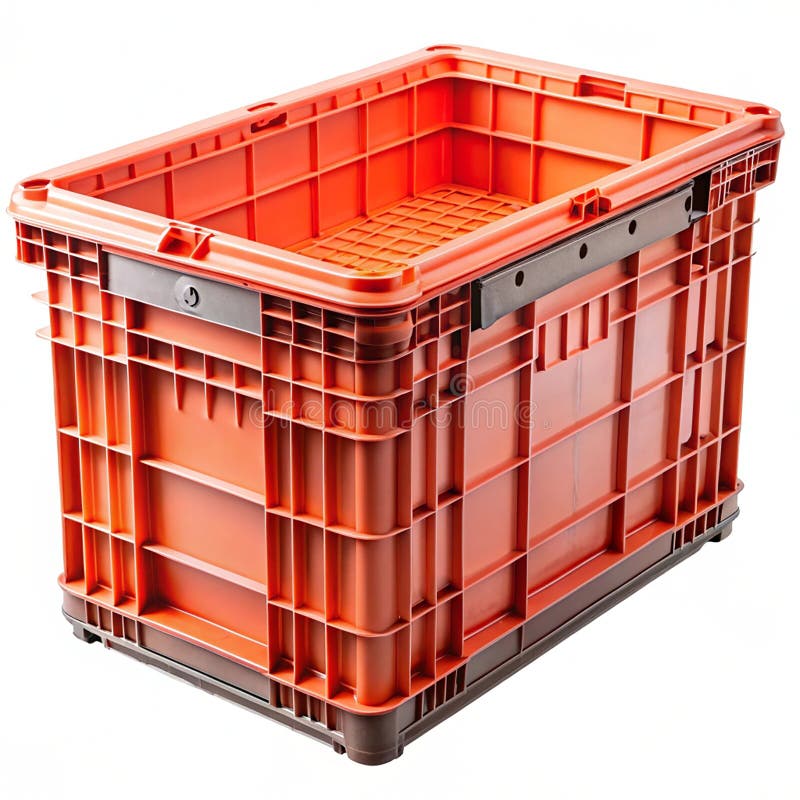 Plastic Shipping Crate with Built-in Shock Absorption Stock ...