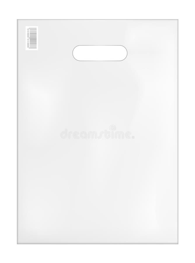 Plastic Shopping Bag Package Template. Vector Illustration Stock Vector ...