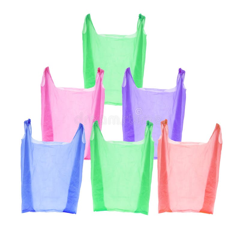 Plastic Shopping Bags stock photo. Image of shot, white - 13153960