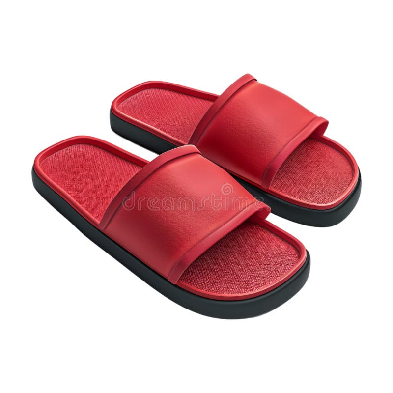 Plastic Slippers on Transparent Background - Ai Generated Stock ...