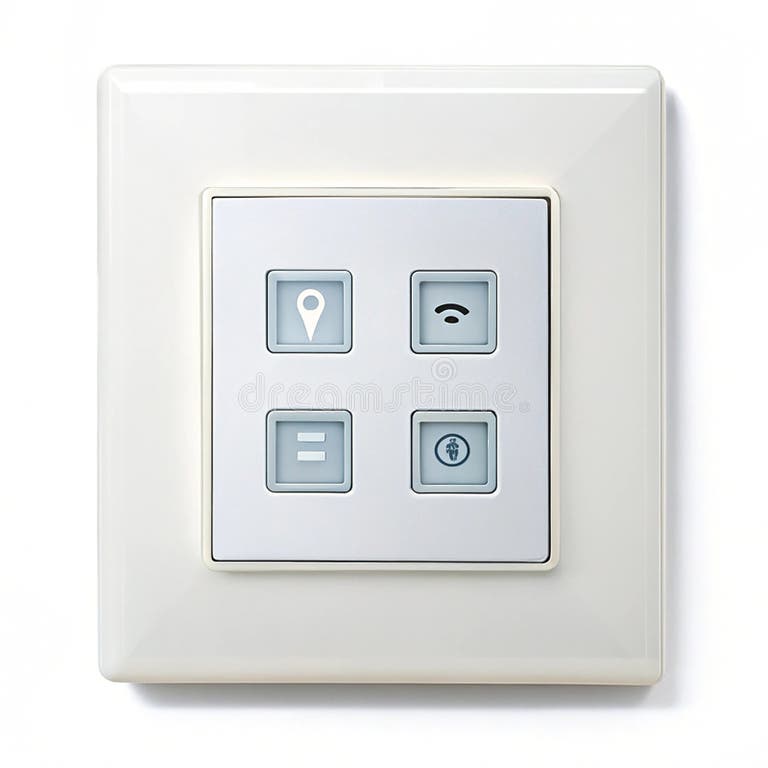 Plastic Smart Home Switch Panel with Touch Sensitive Interface Stock ...