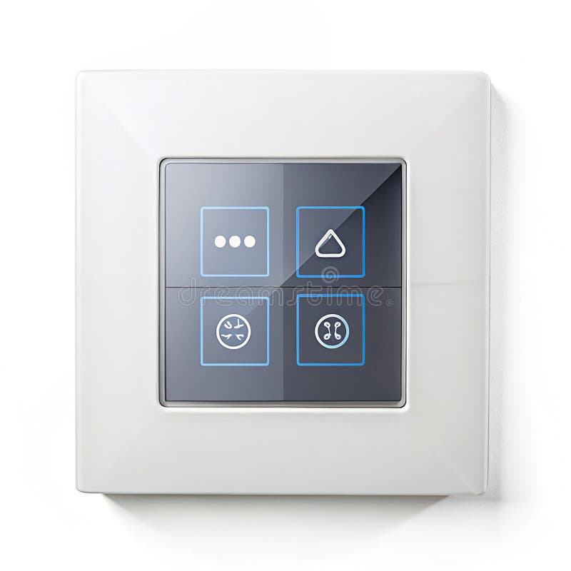 Plastic Smart Home Switch Panel with Touch Sensitive Interface Stock ...