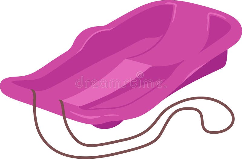 Plastic Snow Sled stock vector. Illustration of ride - 290285727