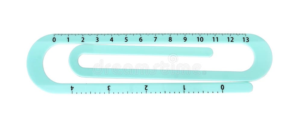 Plastic Soft Blue School Ruler Isolated on White Background Stock Image ...