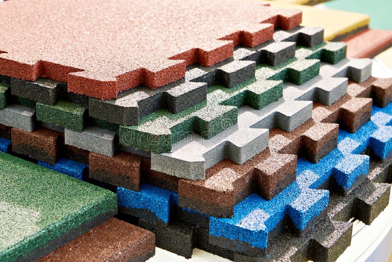 Plastic soft flooring stock image. Image of detail, surface - 248238363