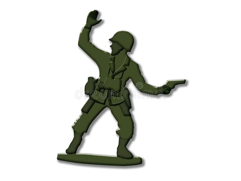 Plastic soldier stock illustration. Illustration of military - 7928992