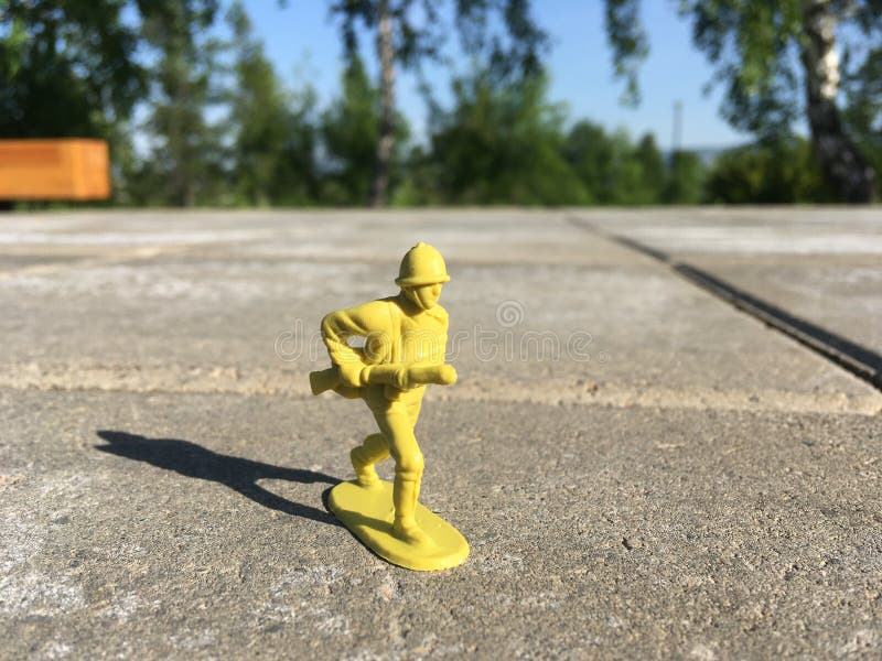 Plastic soldier figurine stock photo. Image of danger - 183029272