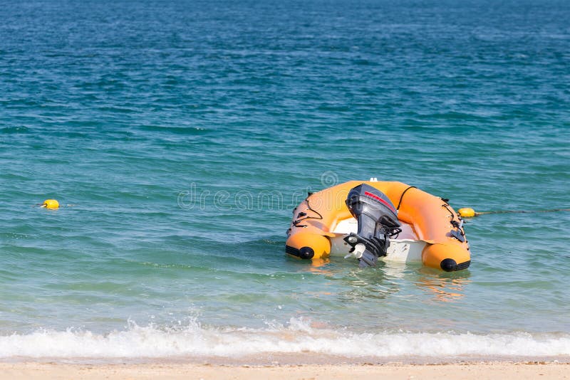 Plastic speed boat stock image. Image of water, orange - 69785779