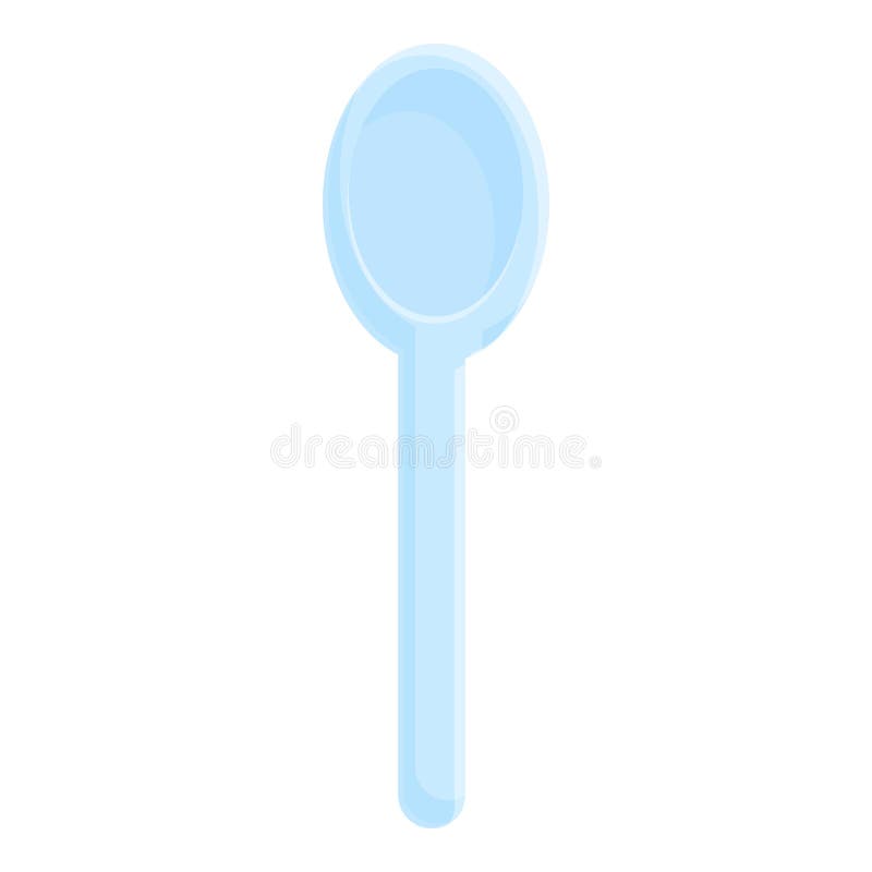 Plastic Spoon Icon, Simple Style Stock Vector - Illustration of food ...