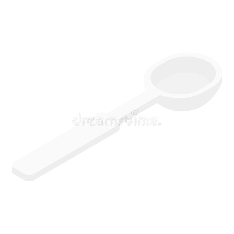 Plastic Spoon Icon, Isometric Style Stock Vector - Illustration of ...