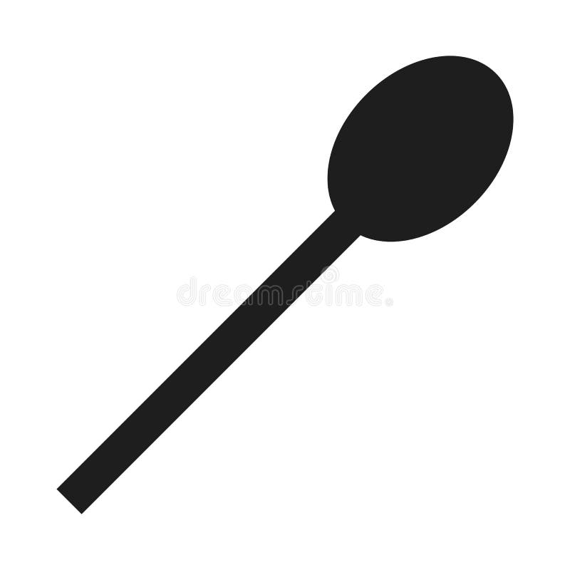 Plastic Spoon Icon, Simple Style Stock Vector - Illustration of food ...