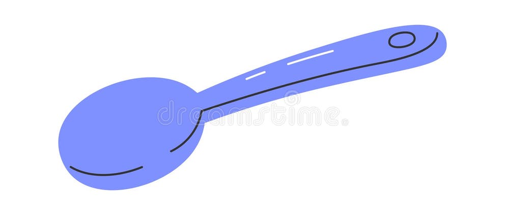 Plastic Spoon Icon stock vector. Illustration of dinner - 282863059