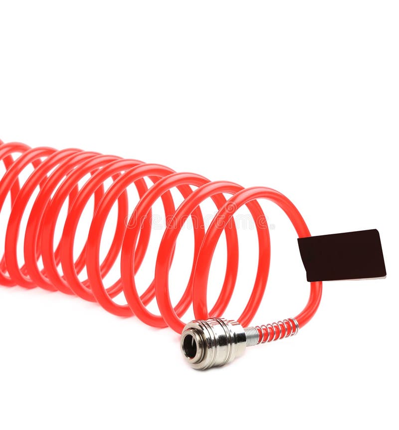 Plastic Spring Isolated on a White Background Stock Image - Image of ...