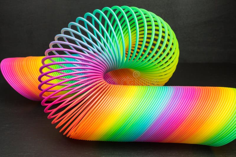 Plastic spring toy editorial stock image. Image of plastic - 172912839