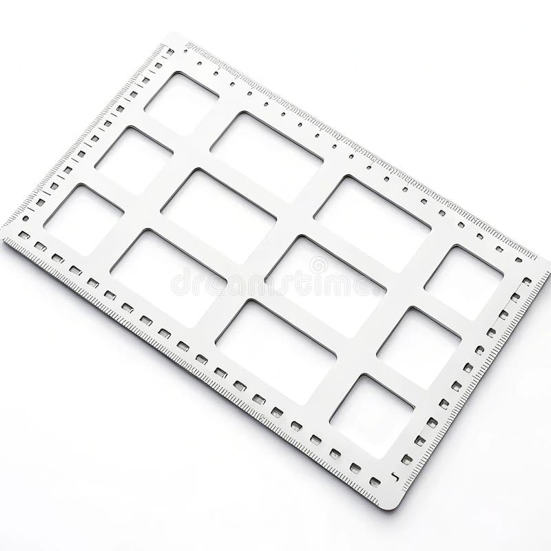 Plastic Stencil for Lettering Stock Illustration - Illustration of ...