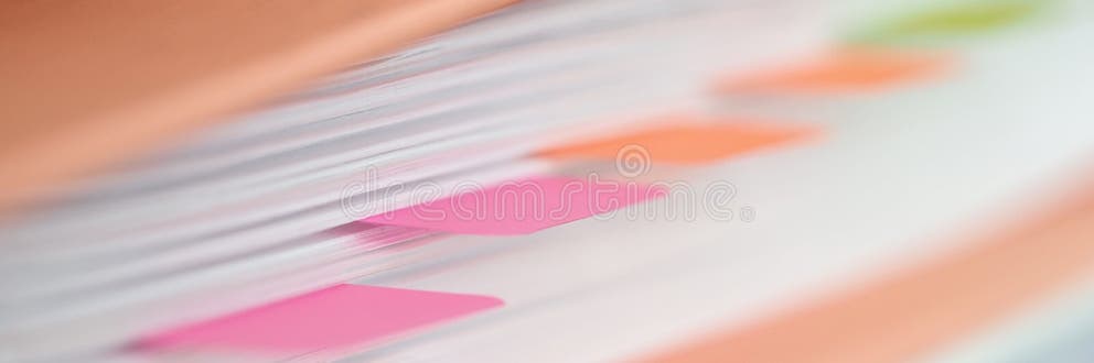 Plastic Stickers are Pasted Folder with Documents Stock Photo - Image ...
