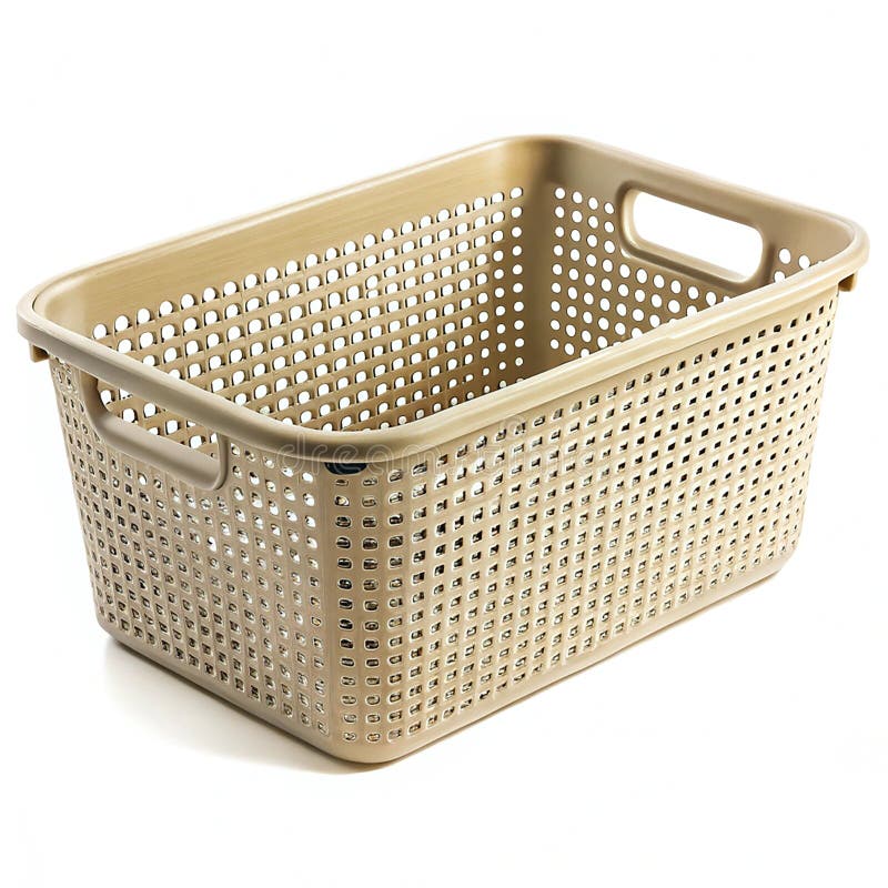 Plastic Storage Basket with Handles for Easy Carrying Stock ...