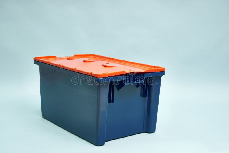 Plastic Storage Boxes. Boxes for the Delivery of Products. Orderly ...